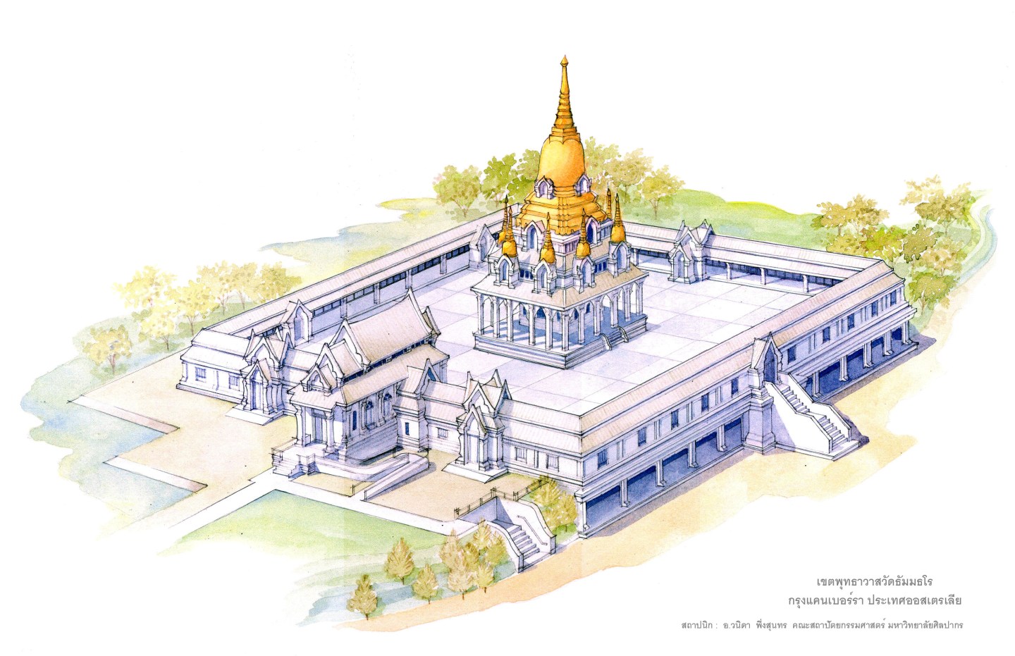 Our New Temple Precinct | เขตพุทธาวาสเฉลิมพระเกียรติ – WAT DHAMMADHARO ...